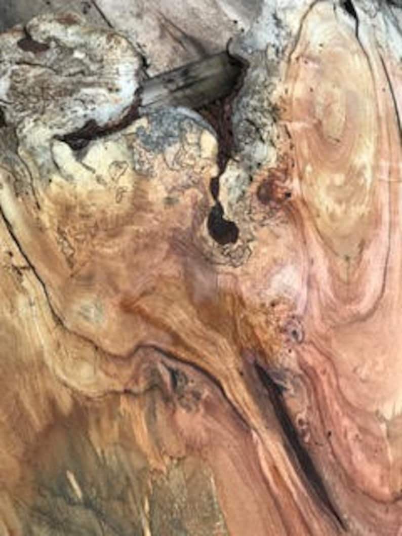 Silver Maple Live Edge Wood Slab. Spalted Maple Wood Slab for Sale ...