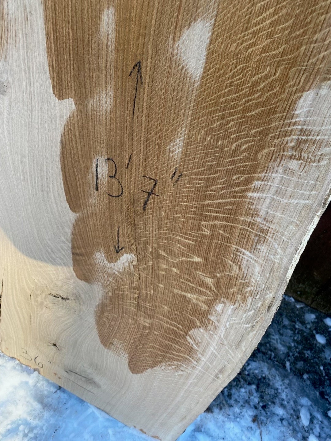 Giant White Oak Hardwood Slabs - Etsy