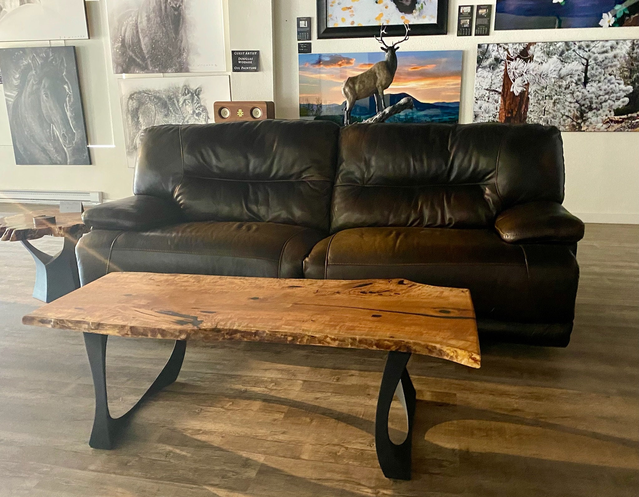 Black Cherry Live Edge Coffee Table - Etsy