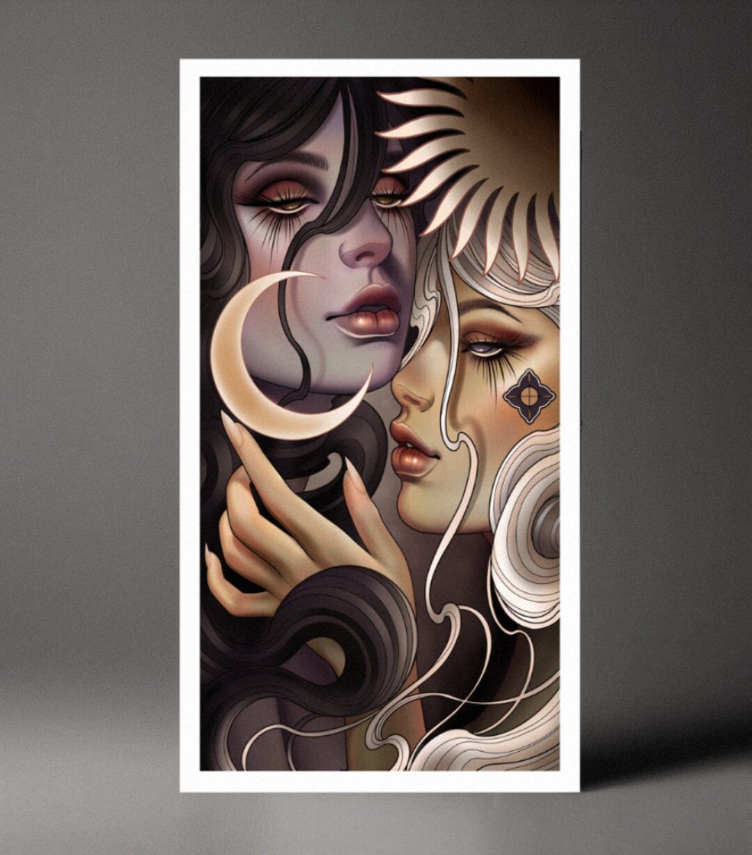 Nott & Sol Neo Traditional Goddess Luster Print 12 X 7.5 Inch | Wall ...