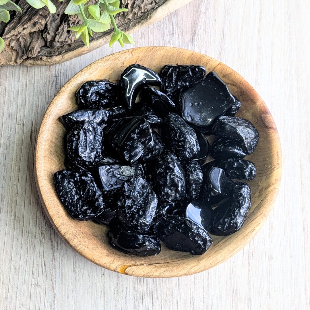 Tibetan Tektite Tumbled Stone - Etsy
