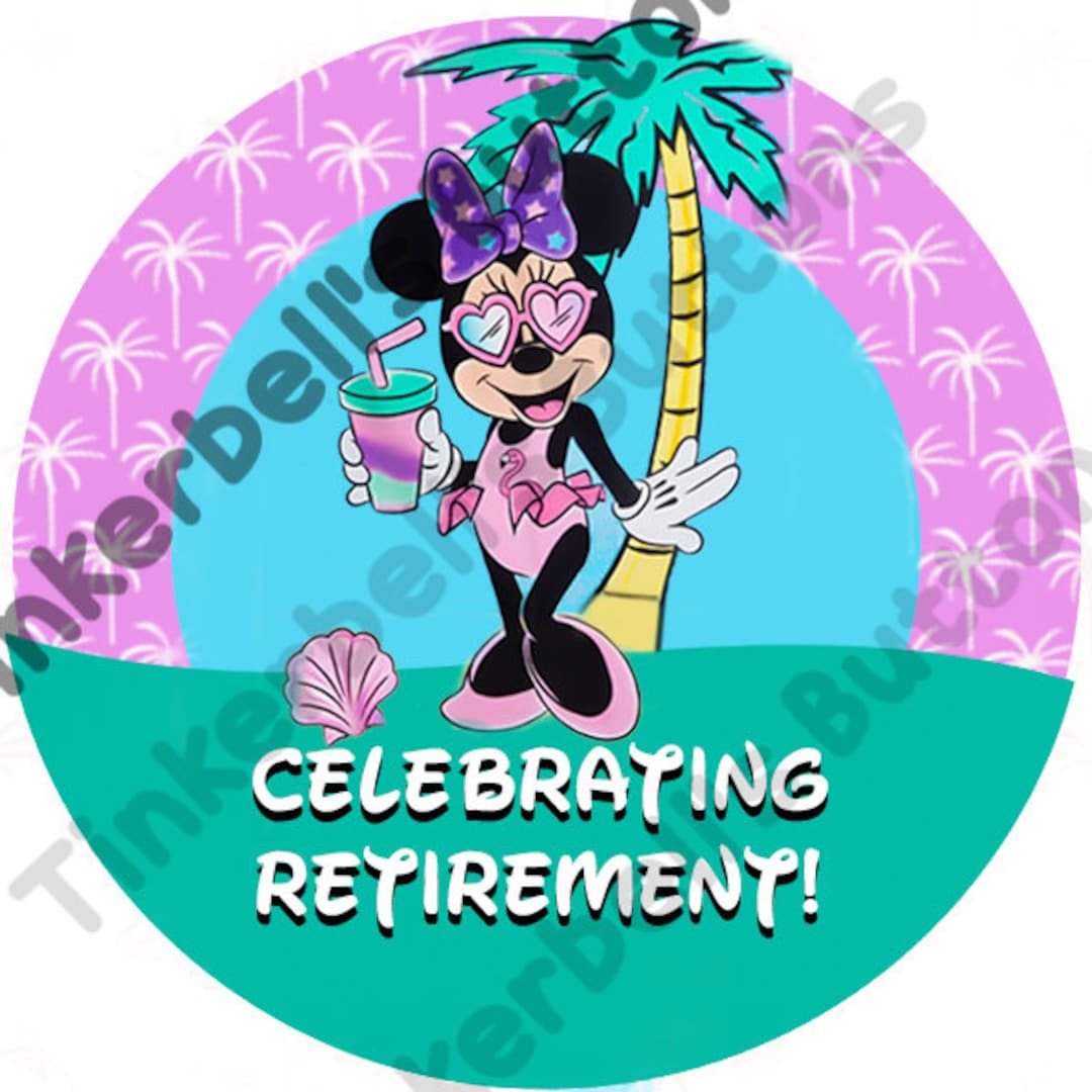Disney Just Retired Buttons-disney Just Retired Pins-minnie Retirement ...