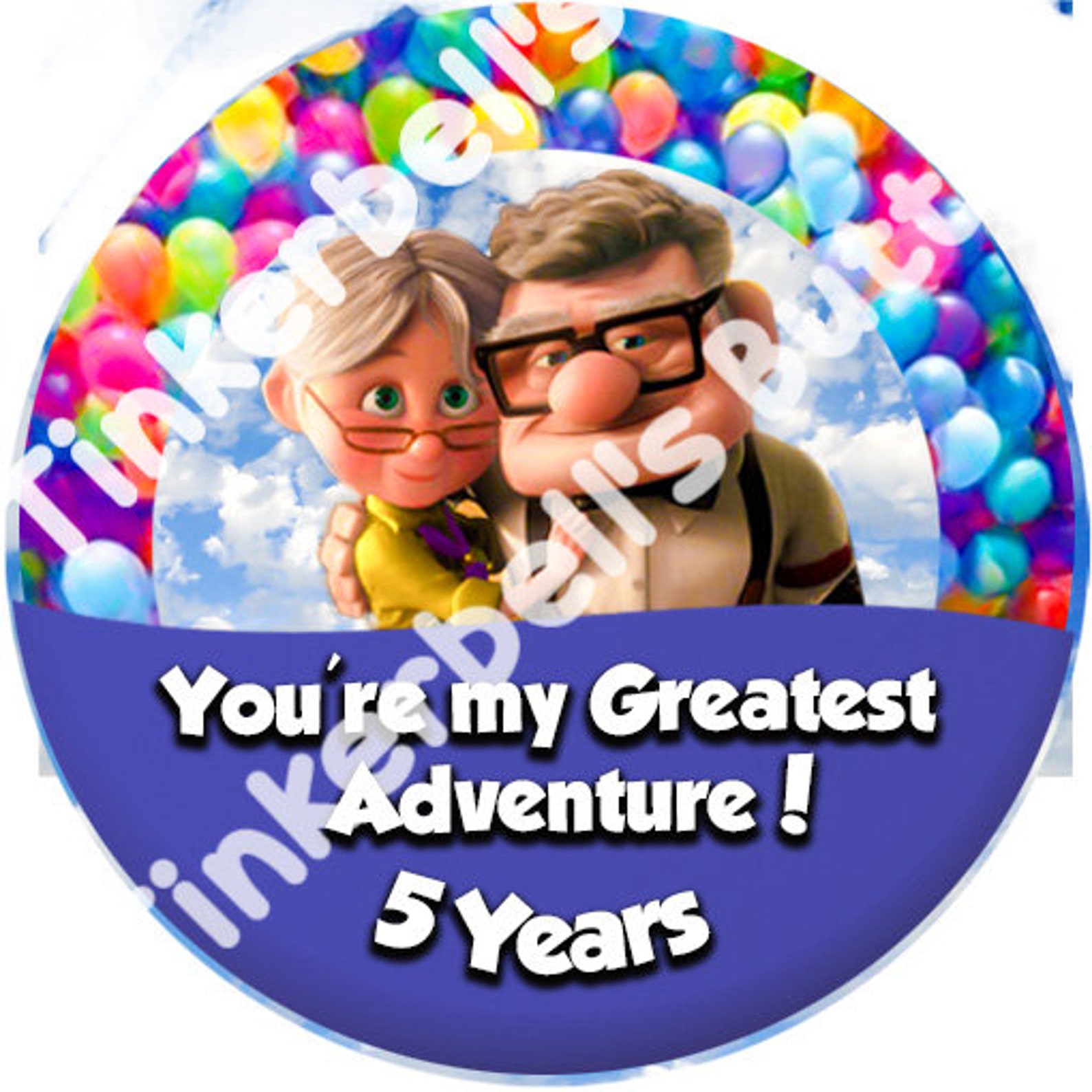 Carl and Ellie Buttons-carl and Ellie Pins Disney up | Etsy