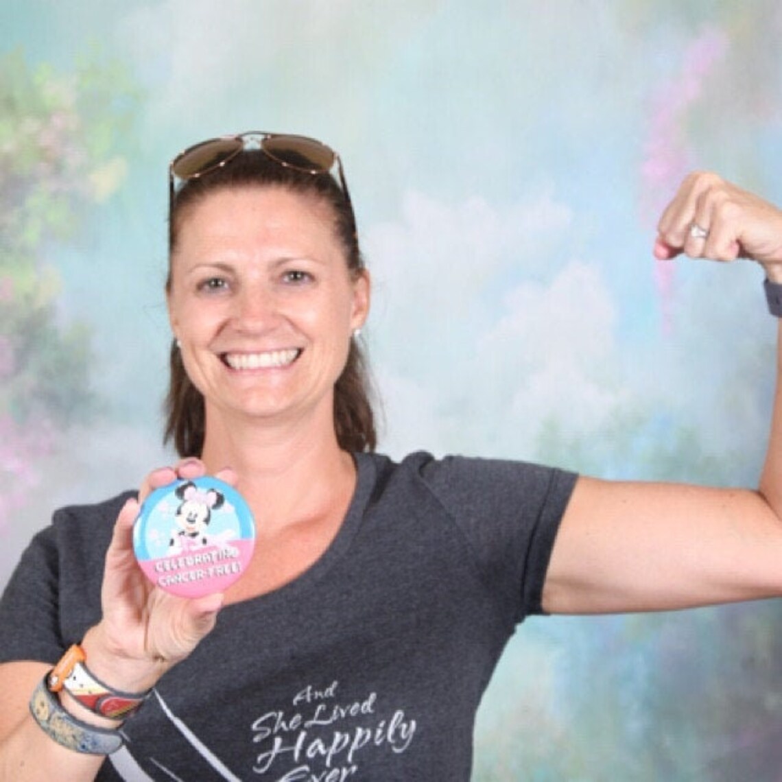 Fighting Breast Cancer Disney Buttons- Breast Cancer Survivor Buttons ...