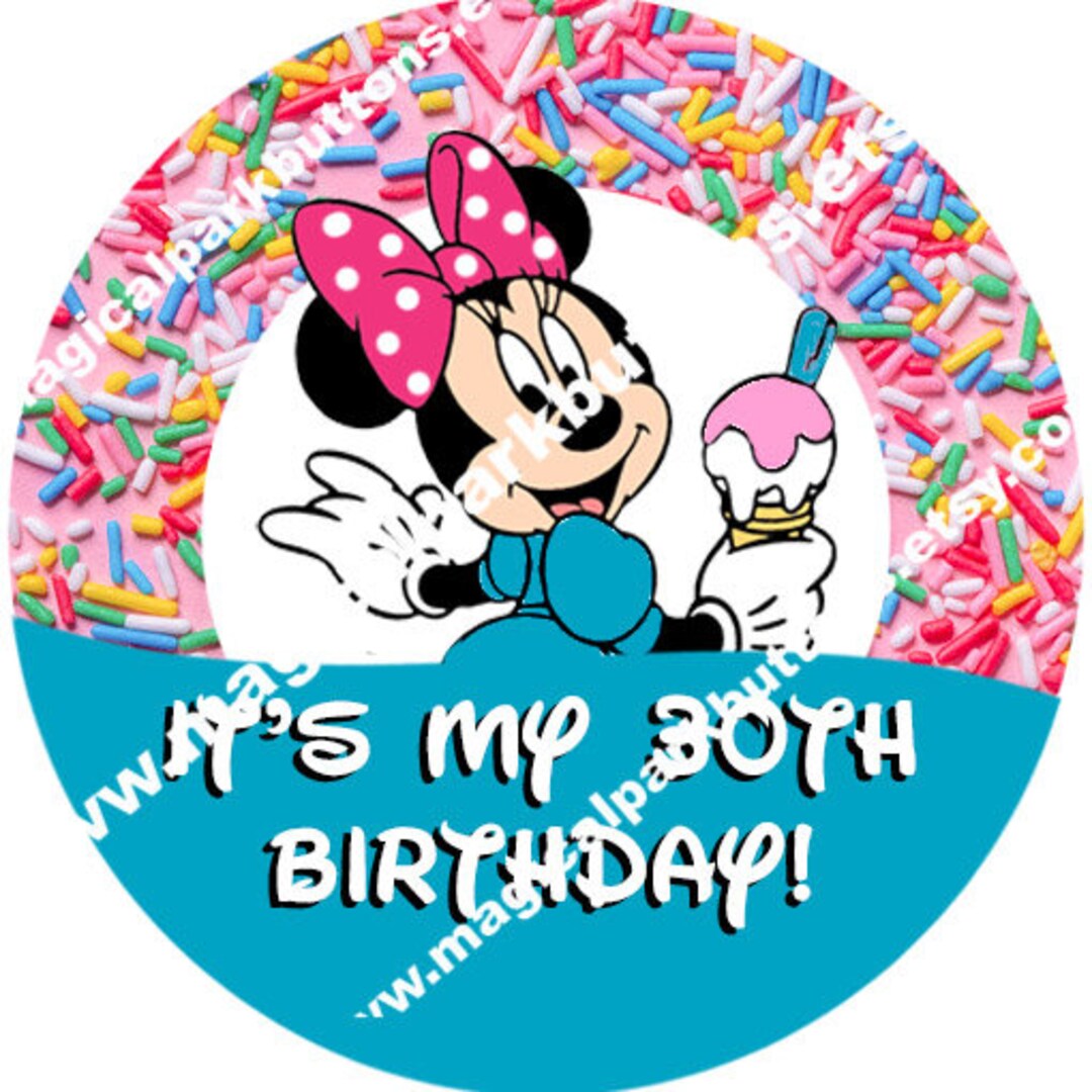 Disney Birthday Buttons-disney Birthday Pins Disney Buttons-disney Pins ...