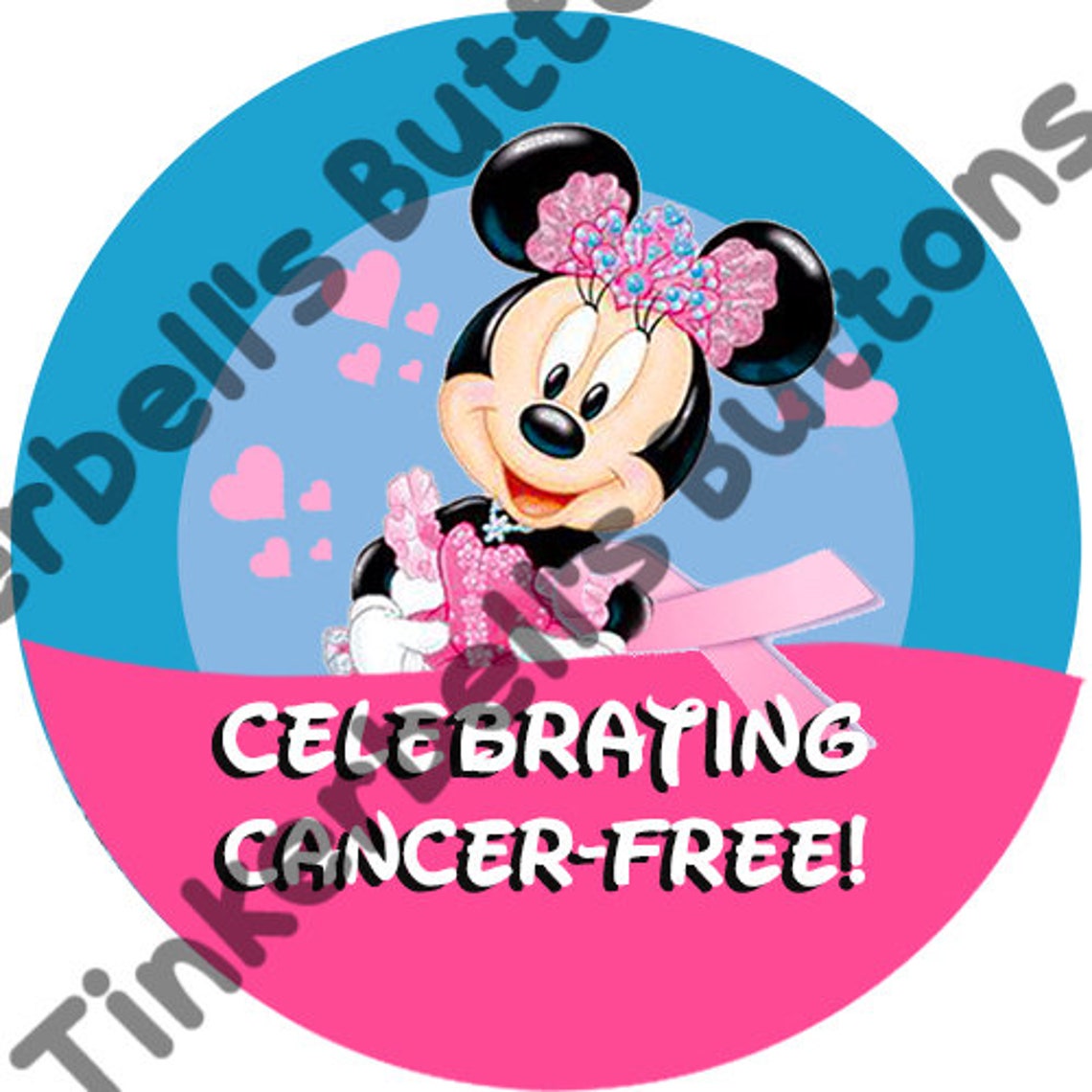 Fighting Breast Cancer Disney Buttons- Breast Cancer Survivor Buttons ...