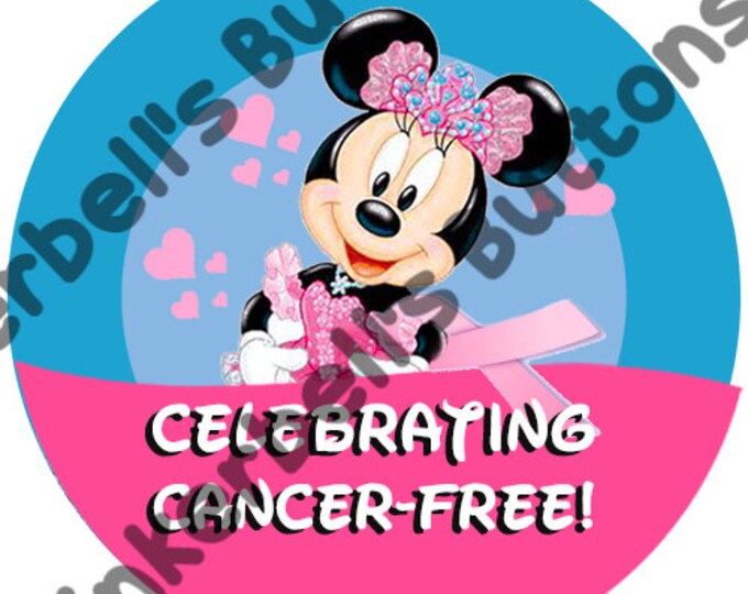 Fighting Breast Cancer Disney Buttons- Breast Cancer Survivor Buttons ...