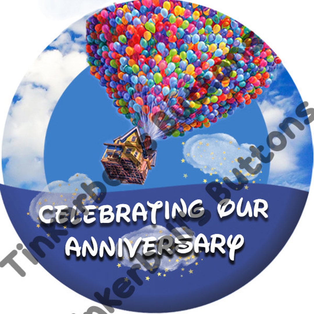 Disney Anniversary Buttons-disney Anniversary Pins-up Anniversary Pins ...