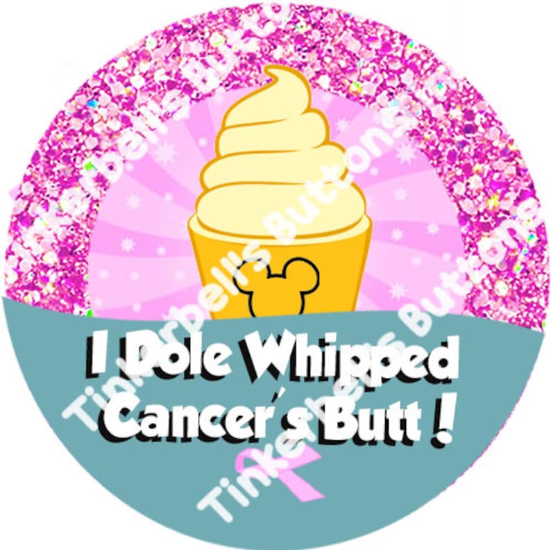 Fighting Breast Cancer Disney Buttons- Breast Cancer Survivor Buttons ...