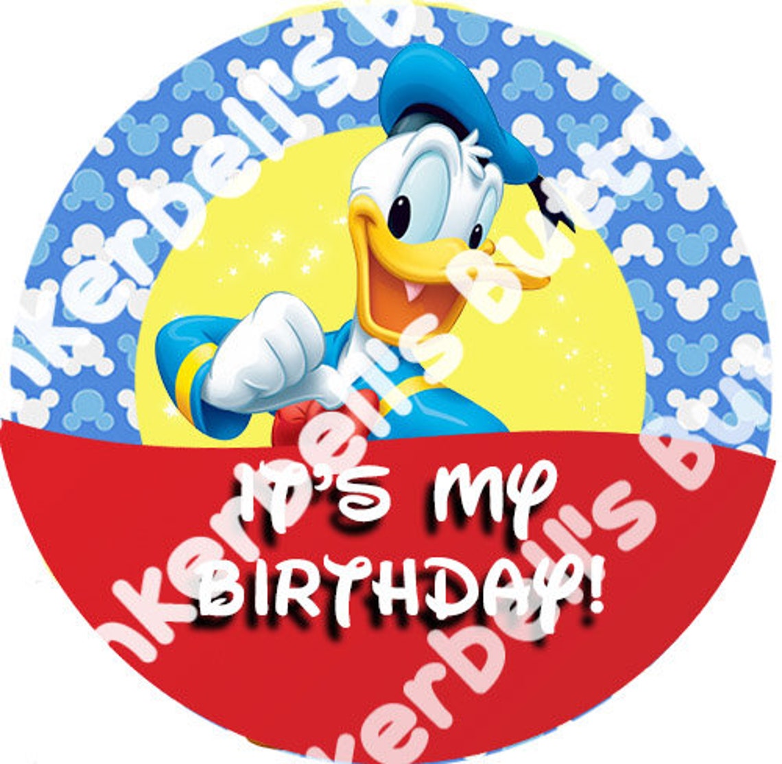Donald Duck Buttons-donald Duck Pins-donald Duck Birthday | Etsy