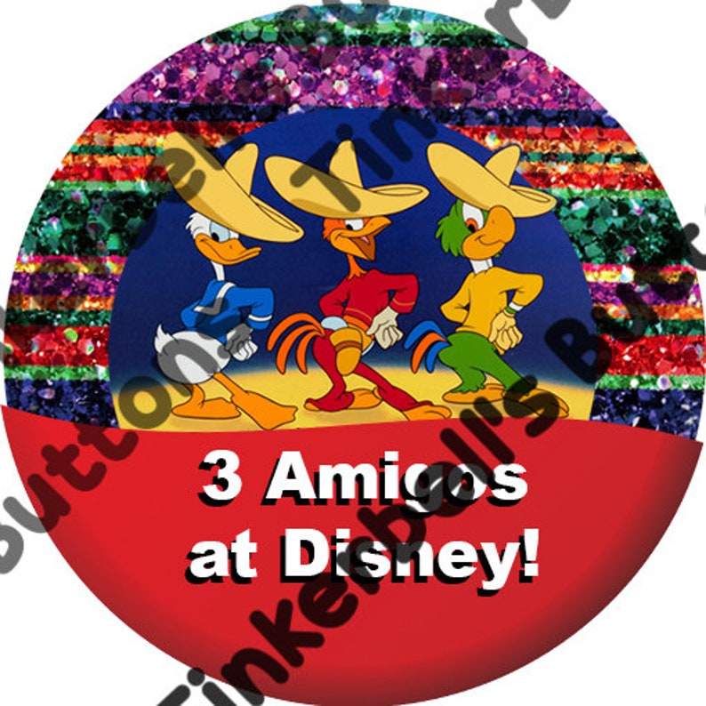 3 Amigo Button-disney Friends Trip Pins-disney Amigos - Etsy