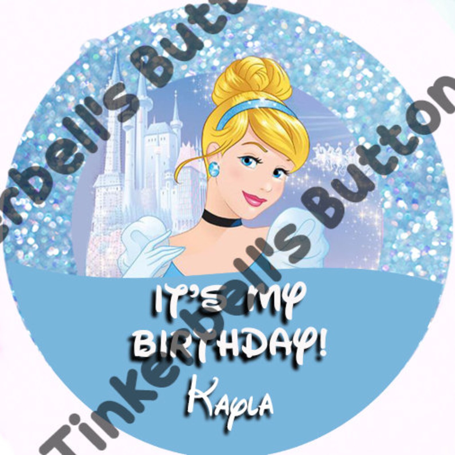 Cinderella Birthday Buttons Cinderella Birthday | Etsy