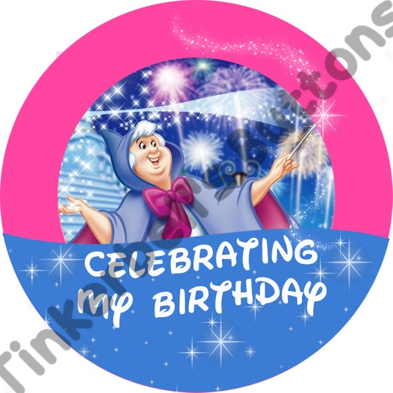 Disney Birthday Buttons-disney Birthday Pins Disney | Etsy