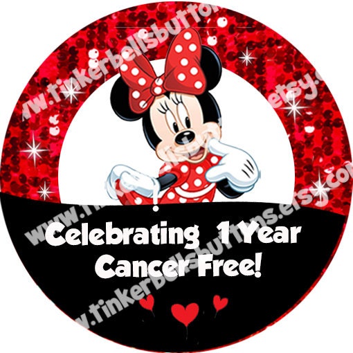 Minnie Cancer Free Disney Buttons Minnie Cancer-free - Etsy
