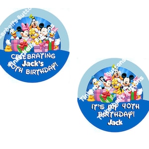 Disney Birthday Buttons Disney Birthday Pins-disney Birthday - Etsy