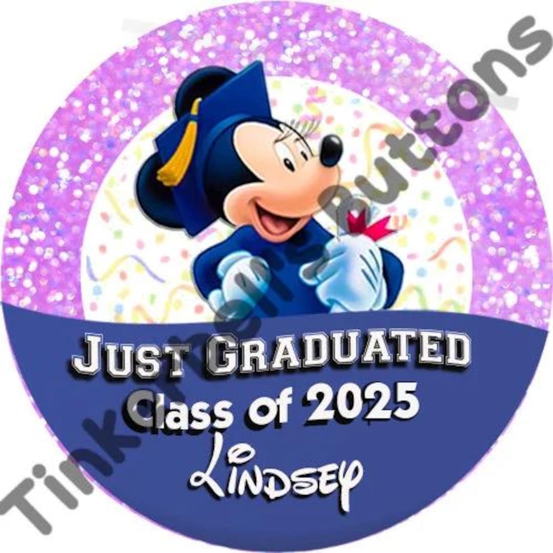 2025-Botones de Disney de Minnie recién graduada-Pines de Minnie recién ...