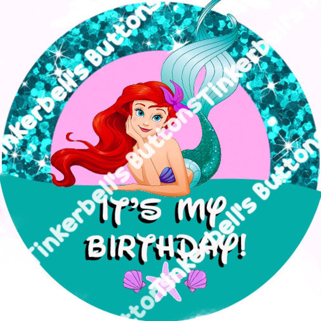 Disney Birthday Buttons-disney Birthday Pins Disney - Etsy