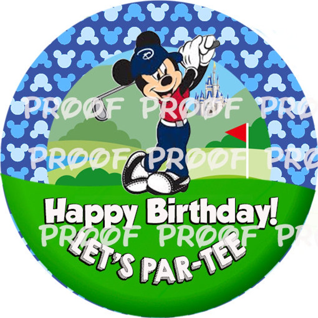 Disney Birthday Buttons-disney Birthday Pins Disney - Etsy