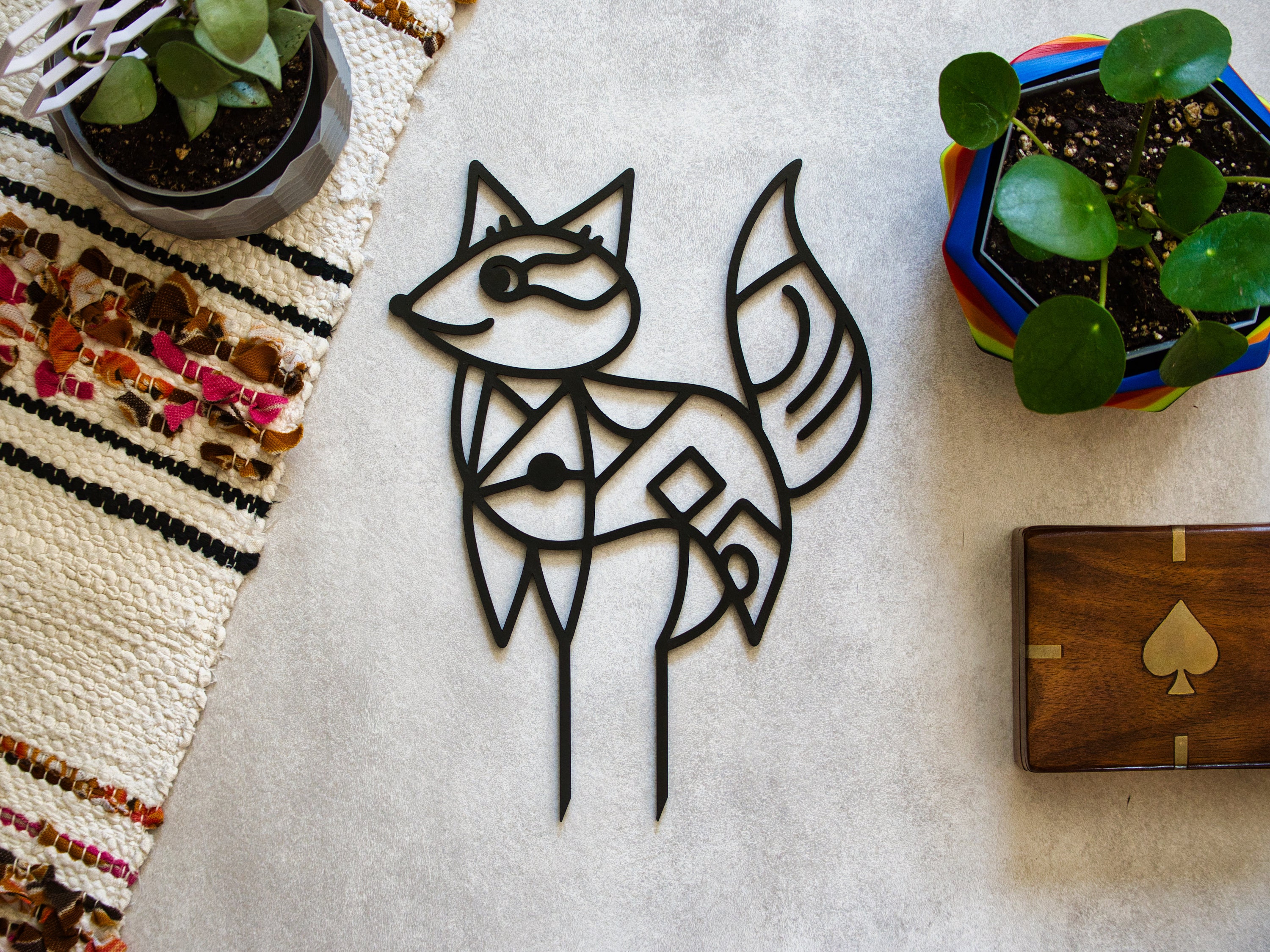 Fox Indoor Plant Trellis, Plant Support, Houseplant Stake, Geometric ...