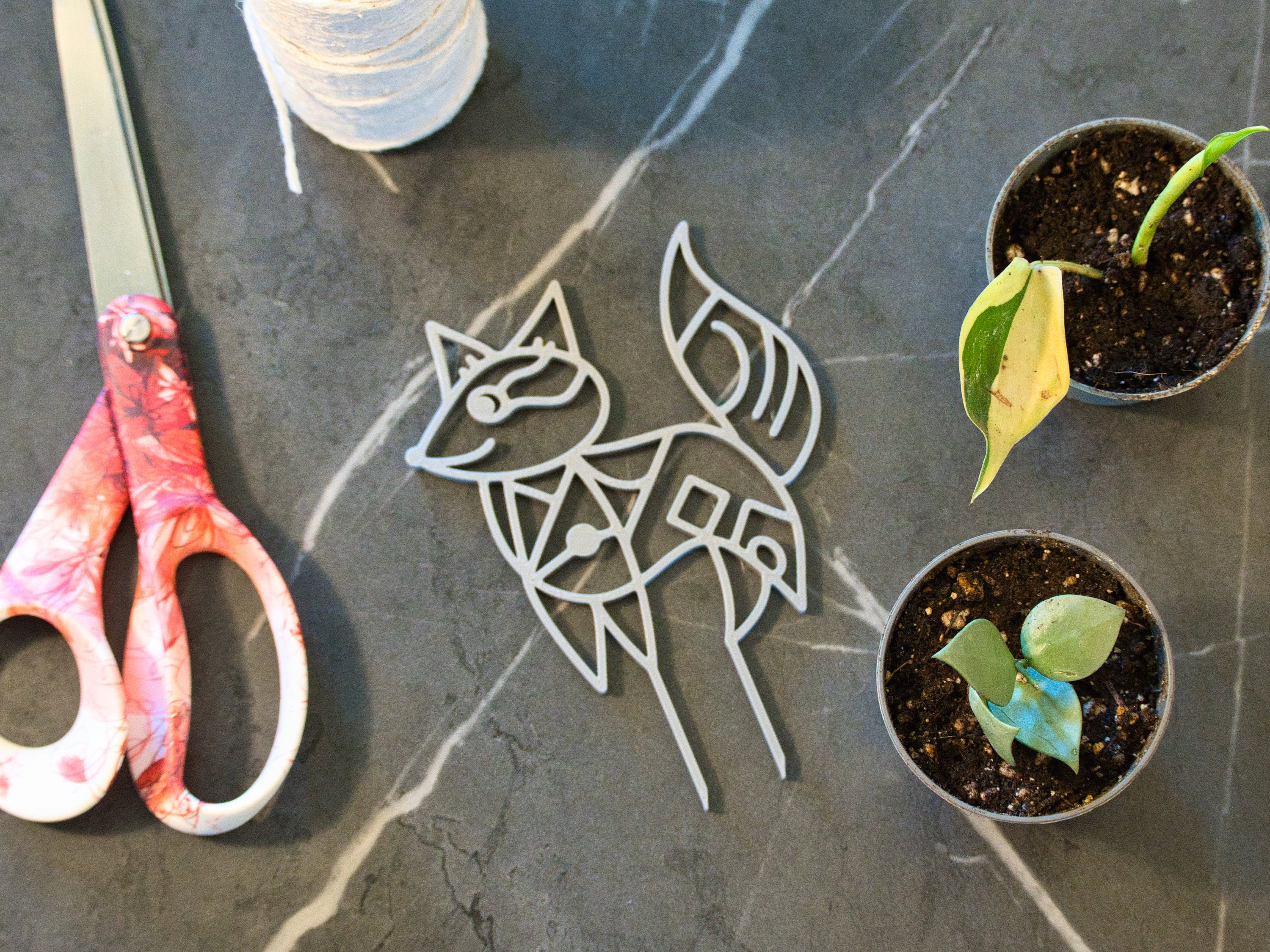 Fox Indoor Plant Trellis, Plant Support, Houseplant Stake, Geometric ...