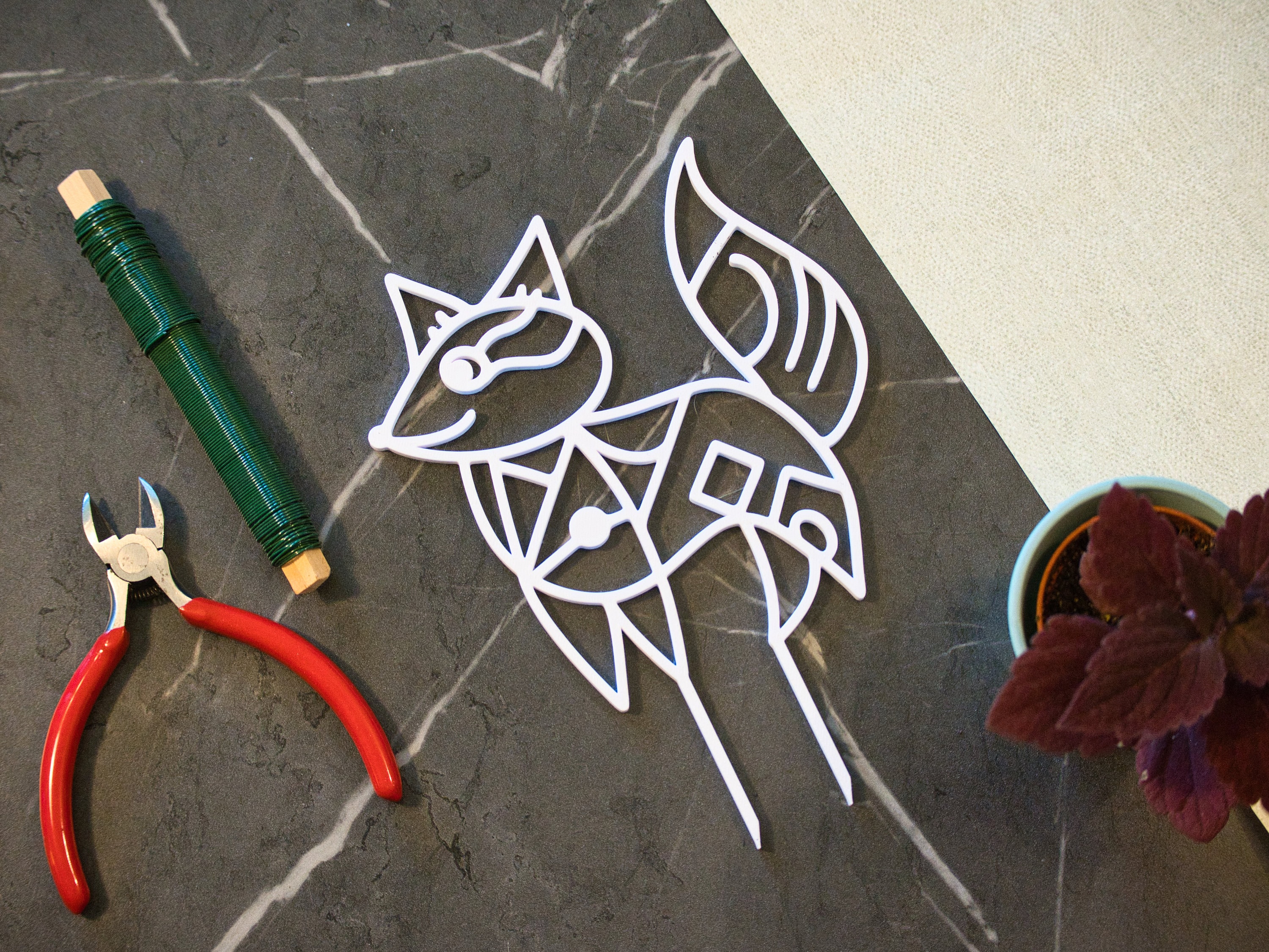 Fox Indoor Plant Trellis, Plant Support, Houseplant Stake, Geometric ...