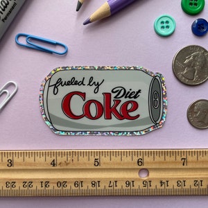 Special Edition GLITTER Fueled by Diet Coke Sticker | Waterproof Vinyl ...