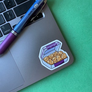 Chicken Nuggets Sticker Waterproof Vinyl Sticker Fast Food Sticker ...