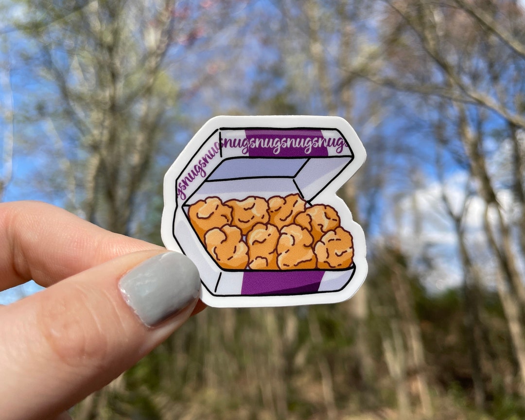 Chicken Nuggets Sticker Waterproof Vinyl Sticker Fast Food Sticker ...