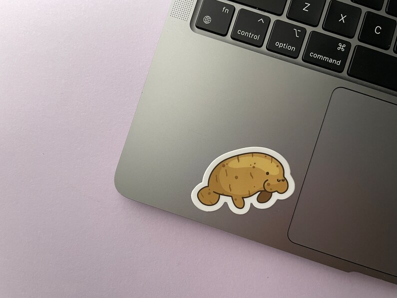 Floaty Potatotee Sticker | Manatee Sticker | Waterproof Vinyl Sticker ...