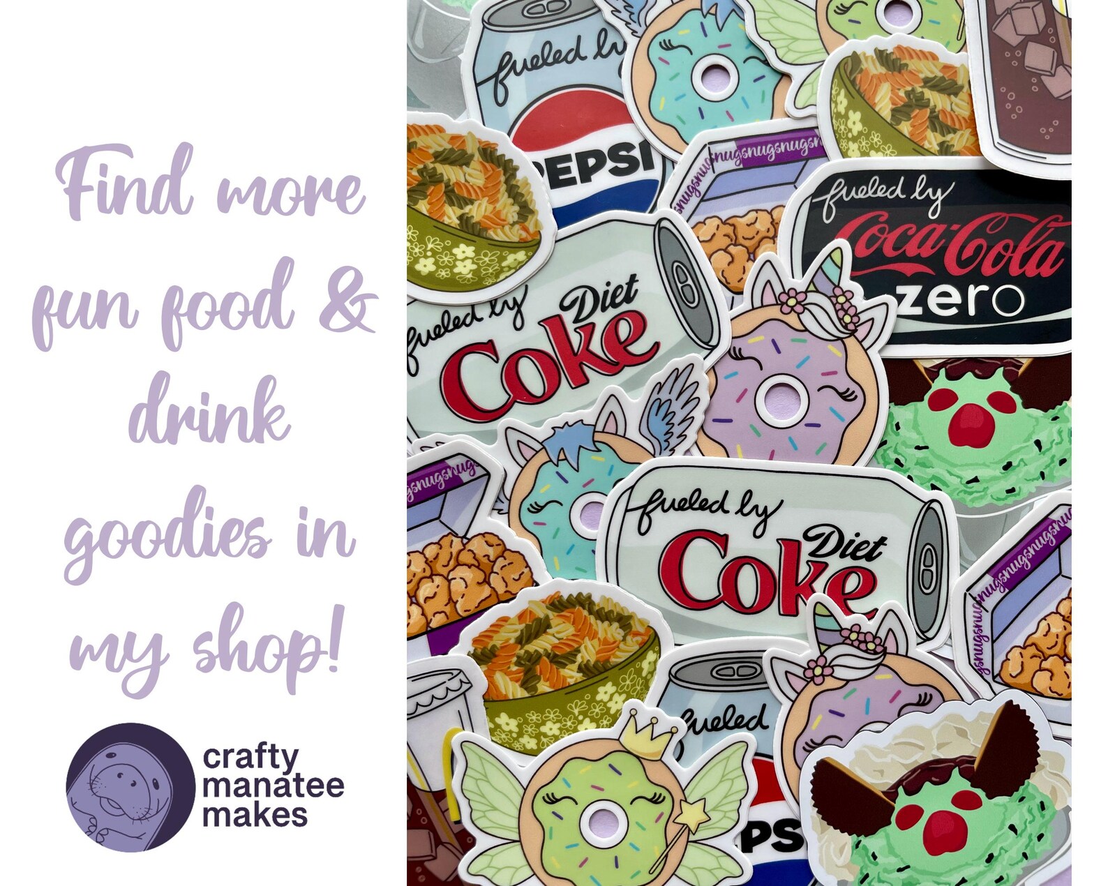 Fueled by Diet Pepsi Sticker | Waterproof Vinyl Sticker | Soda Sticker ...