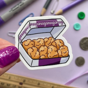 Chicken Nuggets Sticker | Waterproof Vinyl Sticker | Fast Food Sticker ...