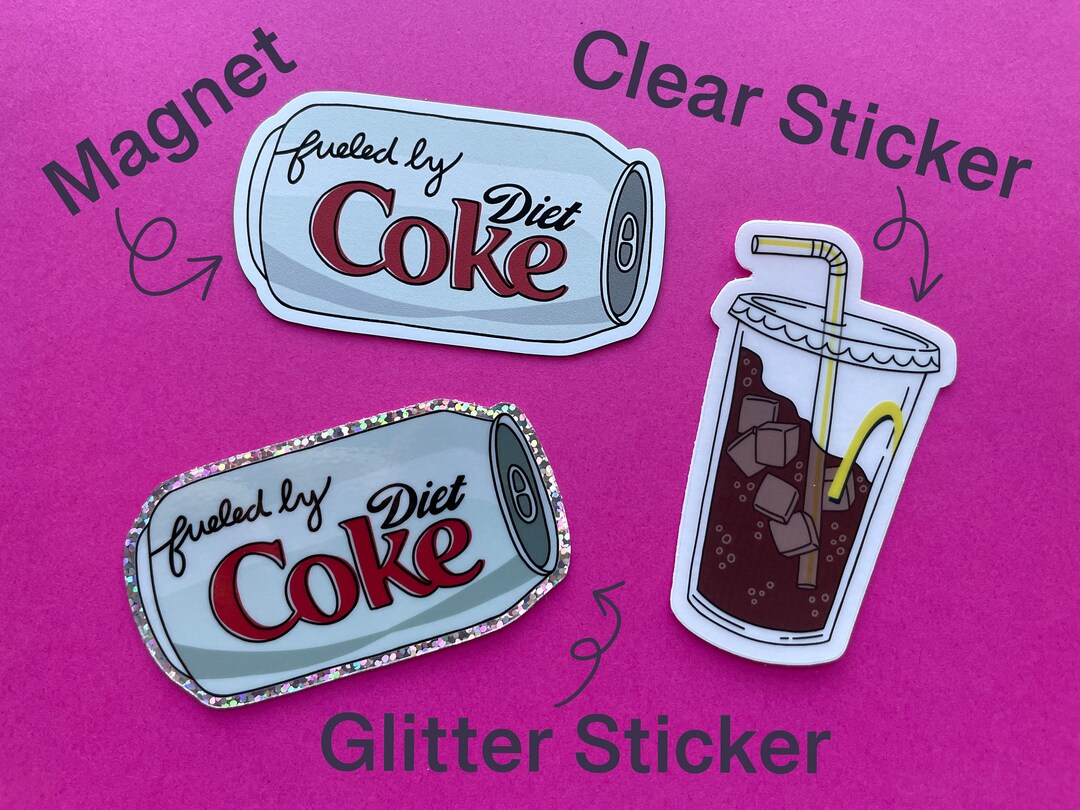 Diet Coke Lover Gift Set Waterproof Vinyl Sticker Magnet Soda Sticker ...