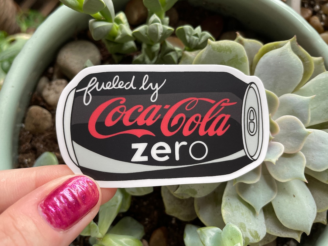 Fueled by Coke Zero Sticker Waterproof Vinyl Sticker Soda Sticker - Etsy