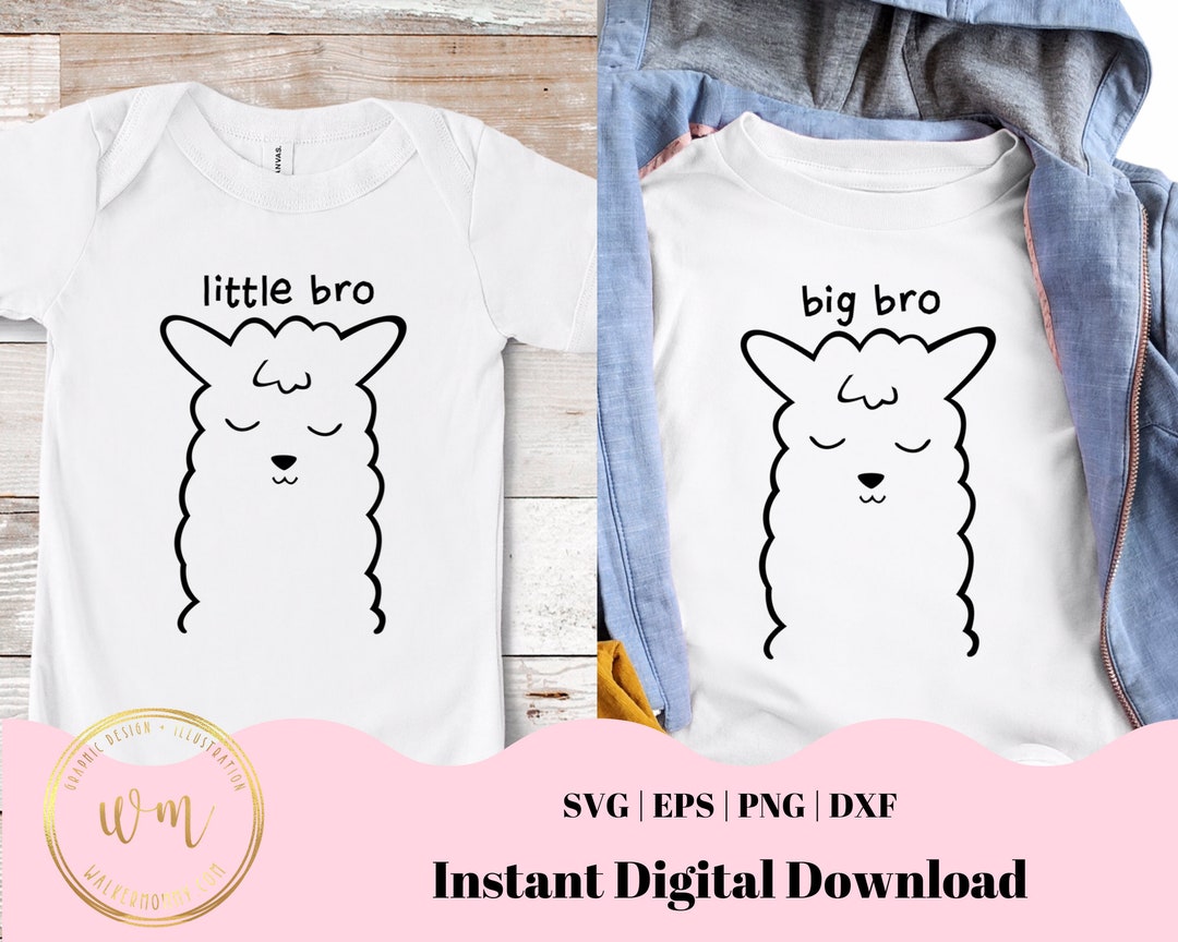 Big Bro Little Bro Design Duo | SVG Cut File for Silhouette and Cricut ...