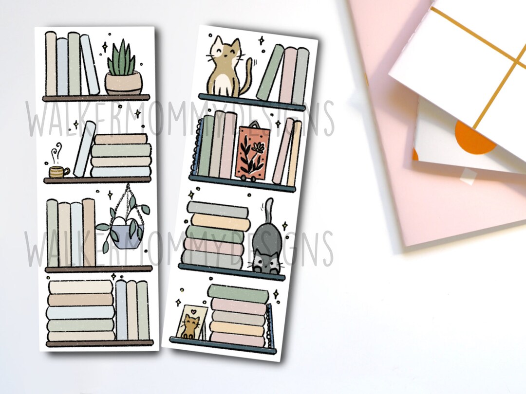 Printable Cute Book Tracker Bookmarks, Cute Bookmarks for Reading ...