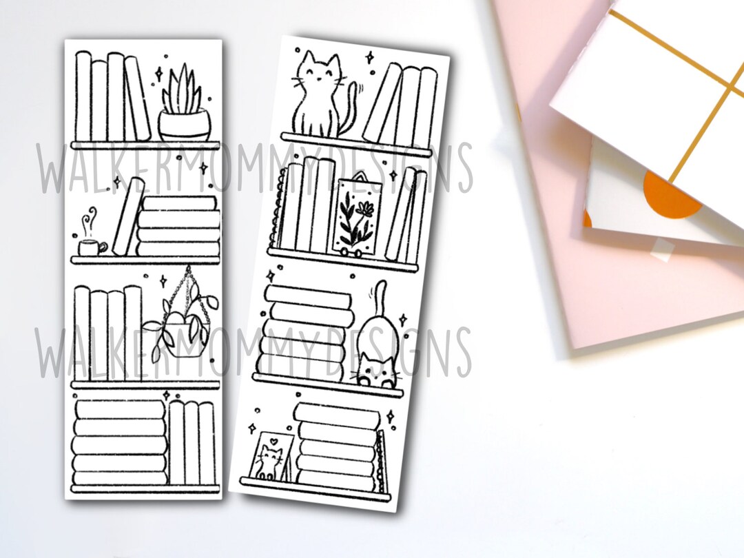 Printable Cute Book Tracker Bookmarks, Cute Bookmarks for Reading ...
