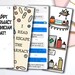 Printable Trendy Groovy Bookmarks, Cute Bookmarks for Reading, Bookish ...