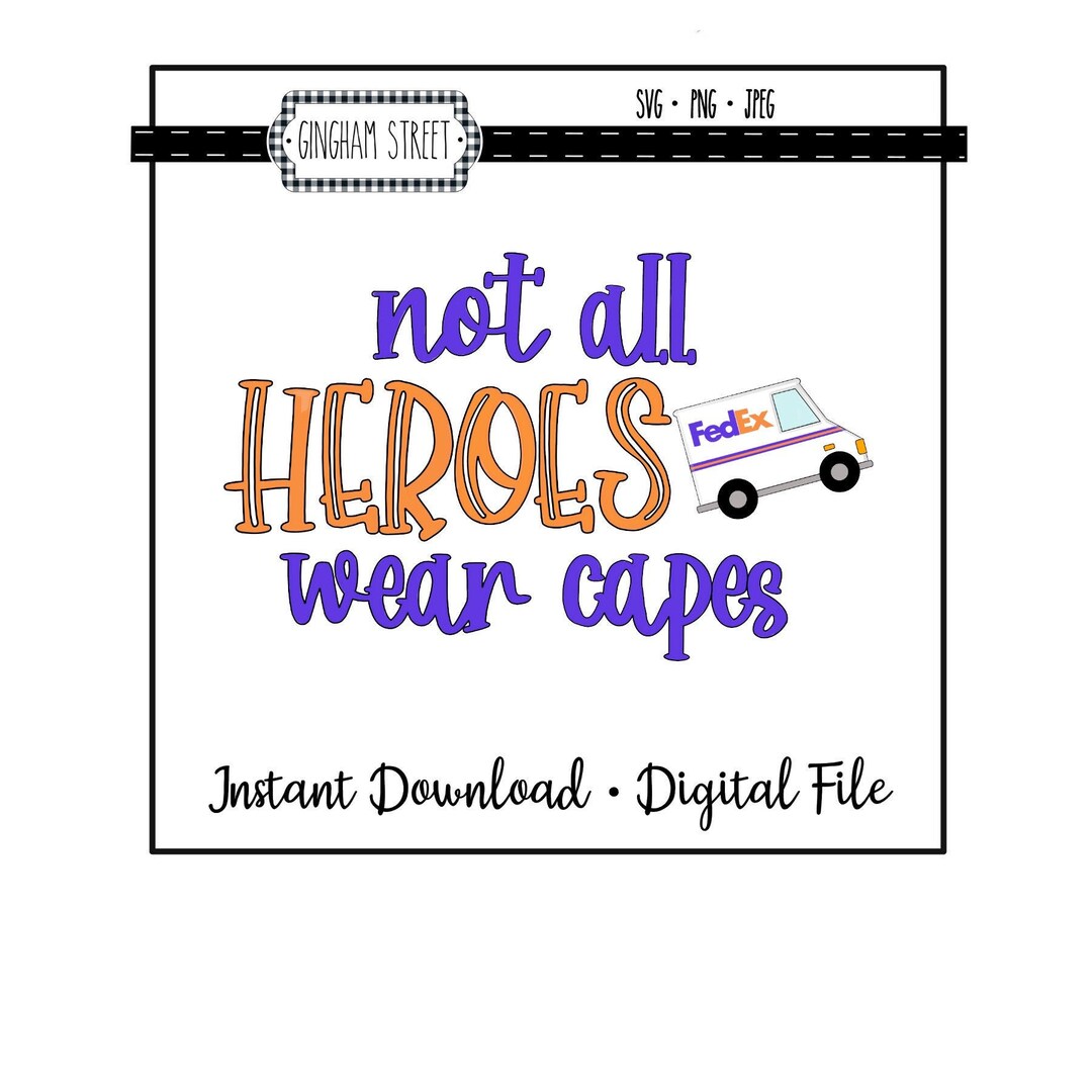 Fedex Hero Digital Instant Clipart Download SVG PNG JPEG - Etsy