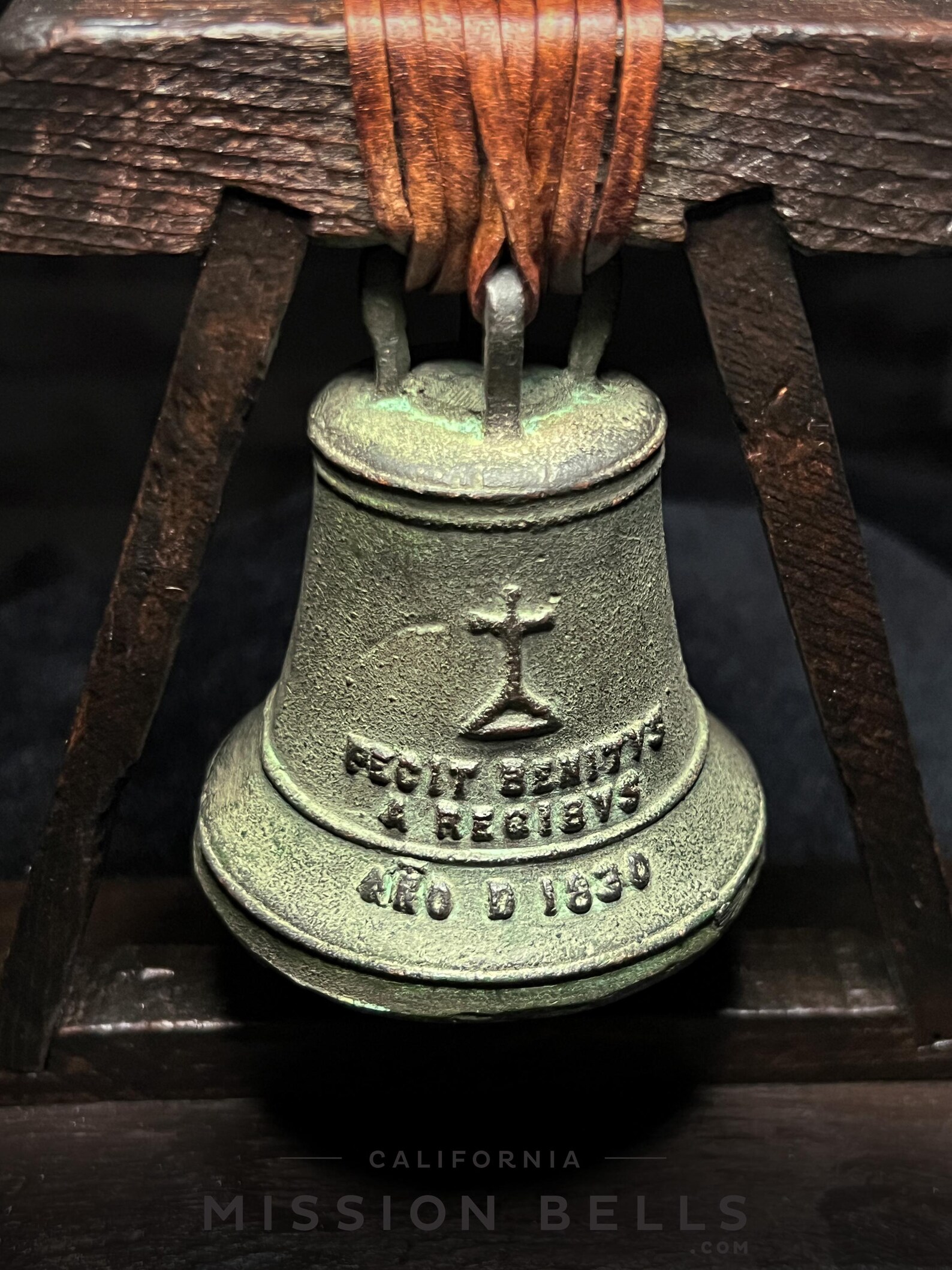 Antique Mission San Gabriel Bell, Vintage Forbes Bronze Souvenir ...