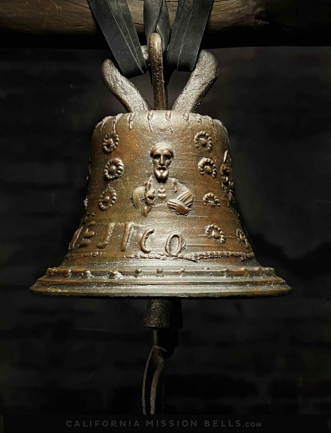 8" Large Old Mission Bell, Vintage Antique Spanish Colonial Style ...