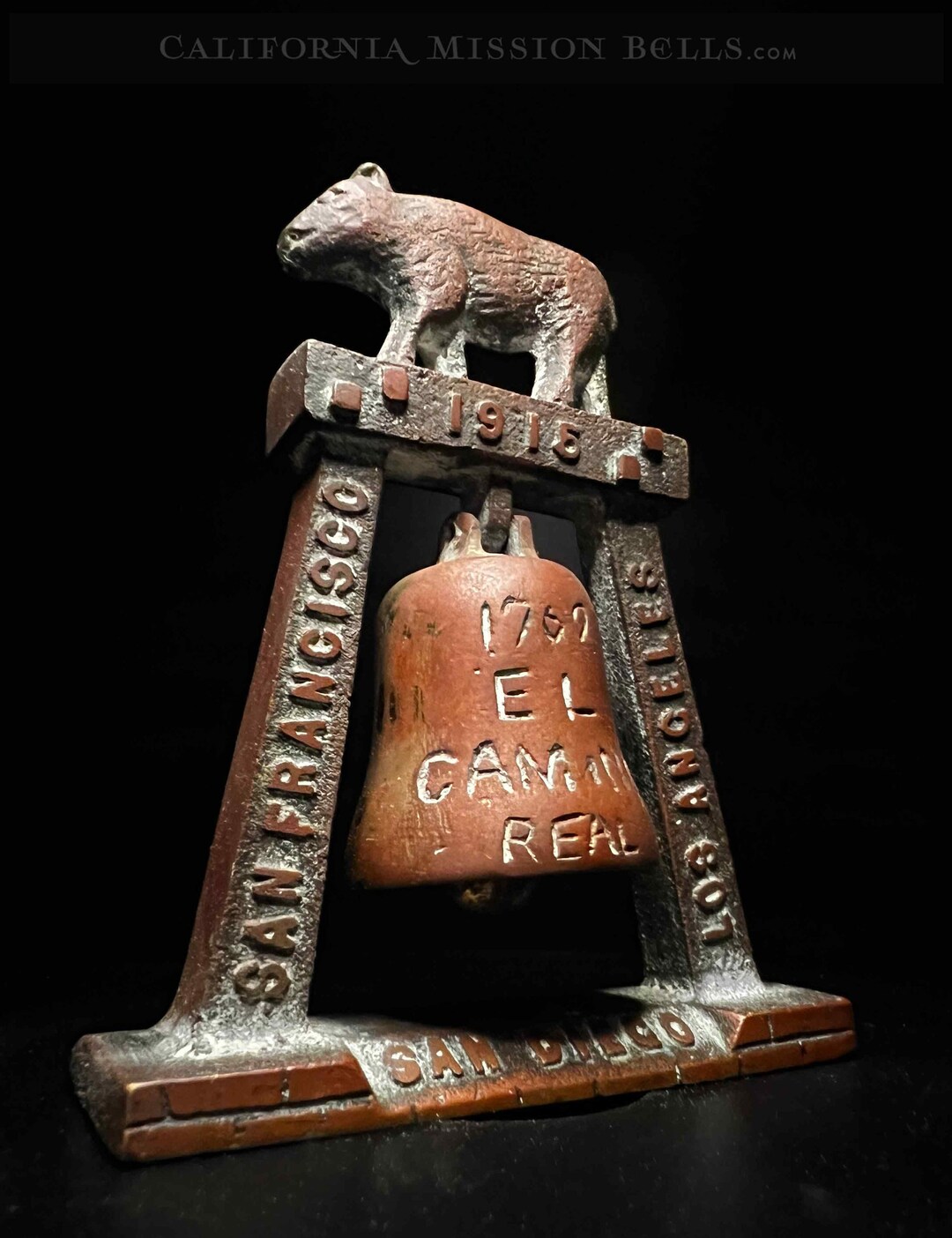 Antique Mission Inn Bell Souvenir PANAMA-CALIFORNIA EXPOSITION - Etsy