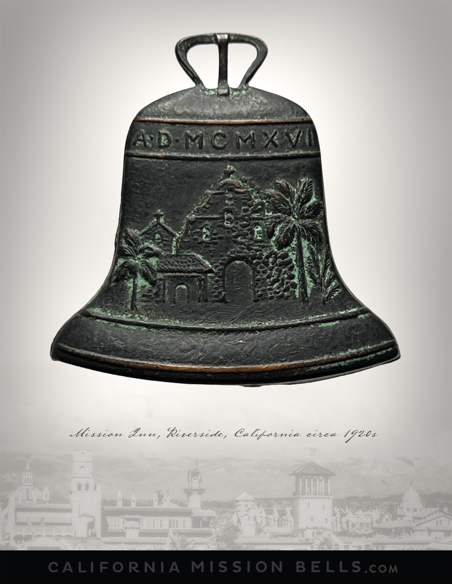 Antique Riverside Mission Inn Bell Charm Souvenir - Etsy