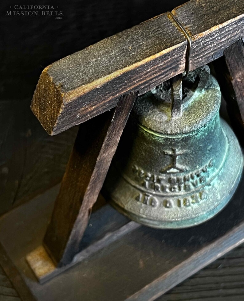 Antique Mission San Gabriel Bell, Vintage Forbes Bronze Souvenir - Etsy