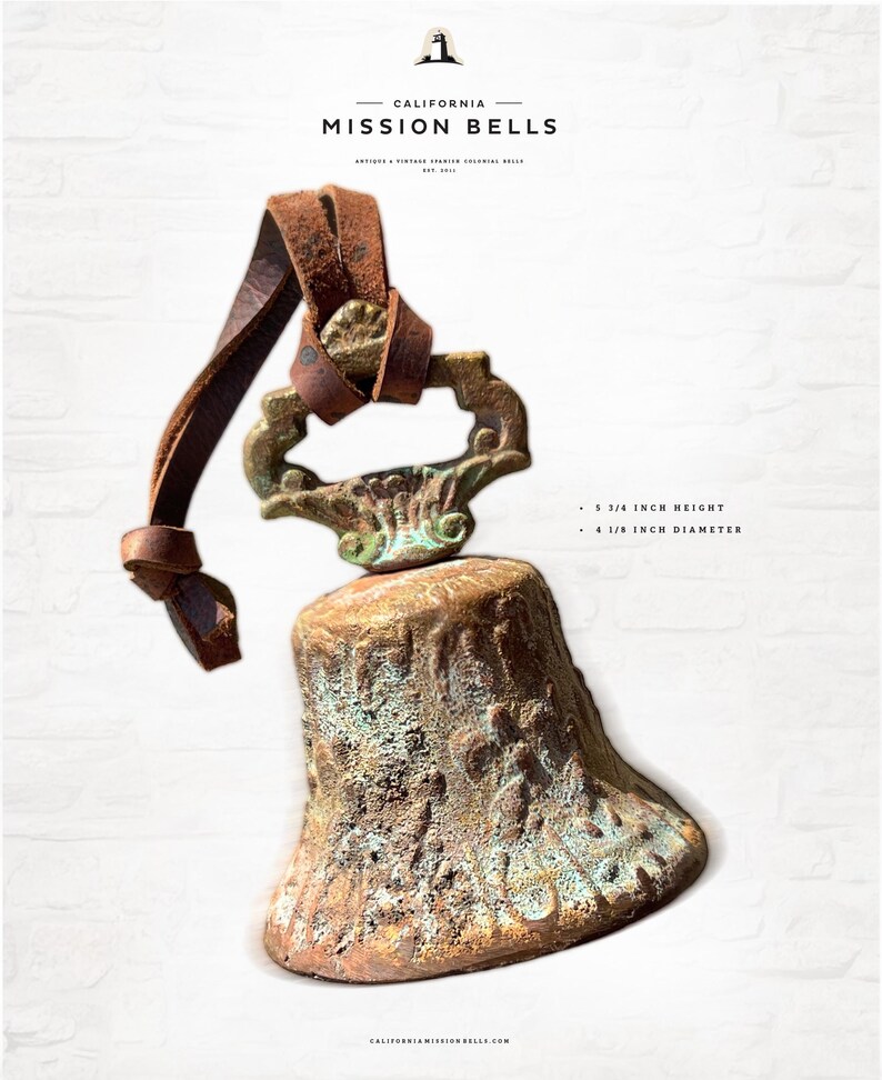 Mission Style Handbell, Vintage Antique Spanish Colonial Bronze Bell - Etsy