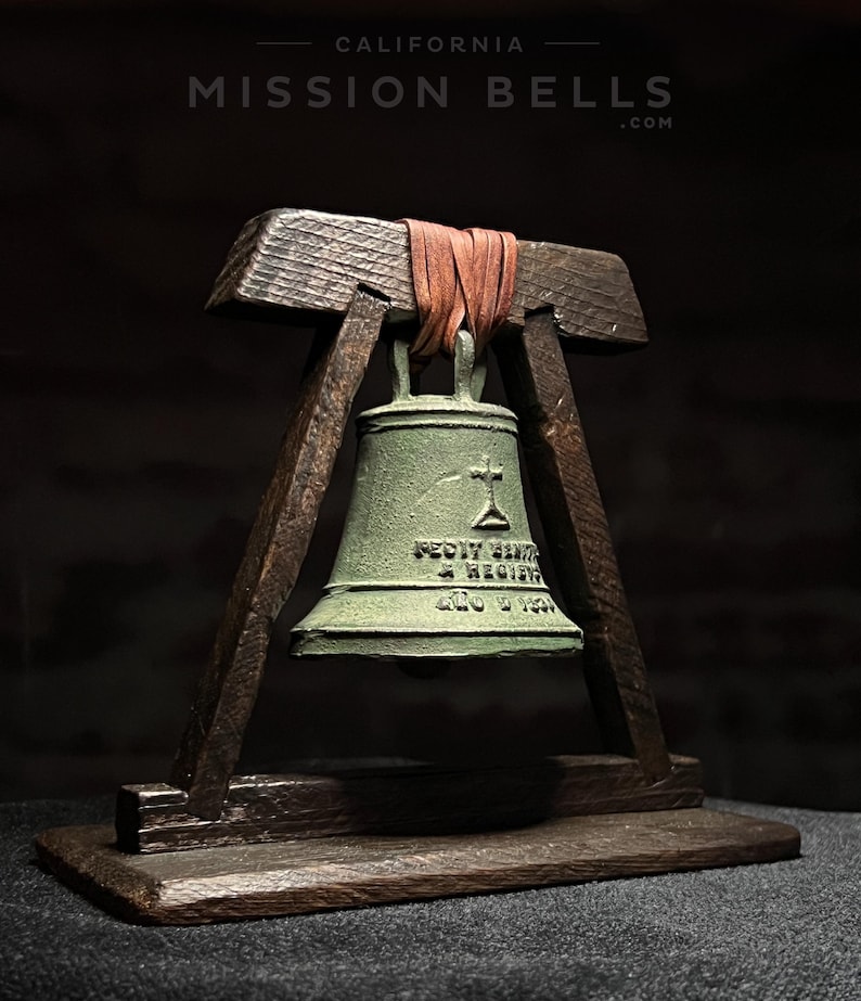 Antique Mission San Gabriel Bell, Vintage Forbes Bronze Souvenir ...