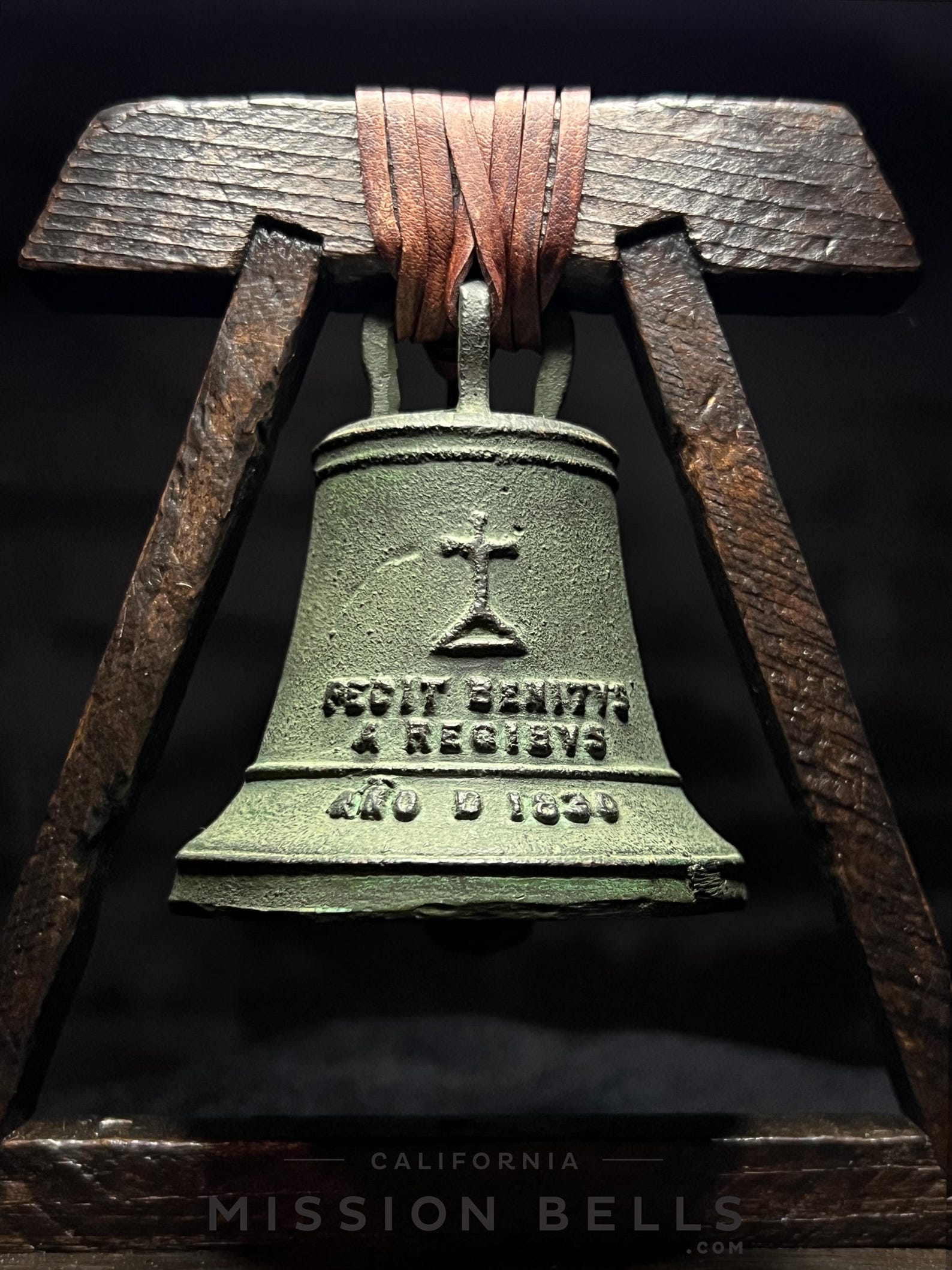Antique Mission San Gabriel Bell, Vintage Forbes Bronze Souvenir ...