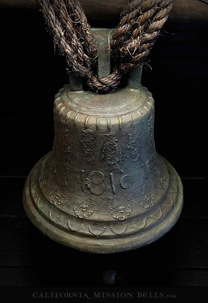 10 Large Old Mission Bell, Vintage Antique Spanish Colonial Style ...