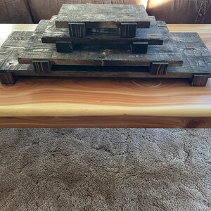 Wood Table Riser Rustic Riser Wood Riser Boho Decor Farmhouse Decor ...