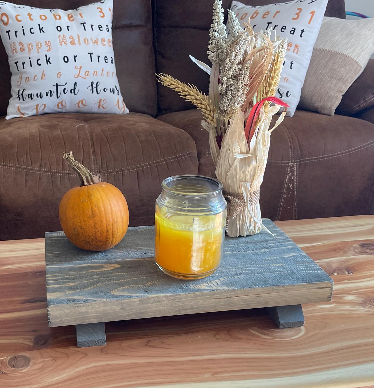 Wood Table Riser Rustic Riser Fall Decor Wood Riser Boho Decor ...