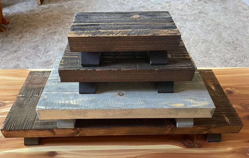 Handmade Distressed Wood Table Riser, Rustic Farmhouse Decor - Etsy